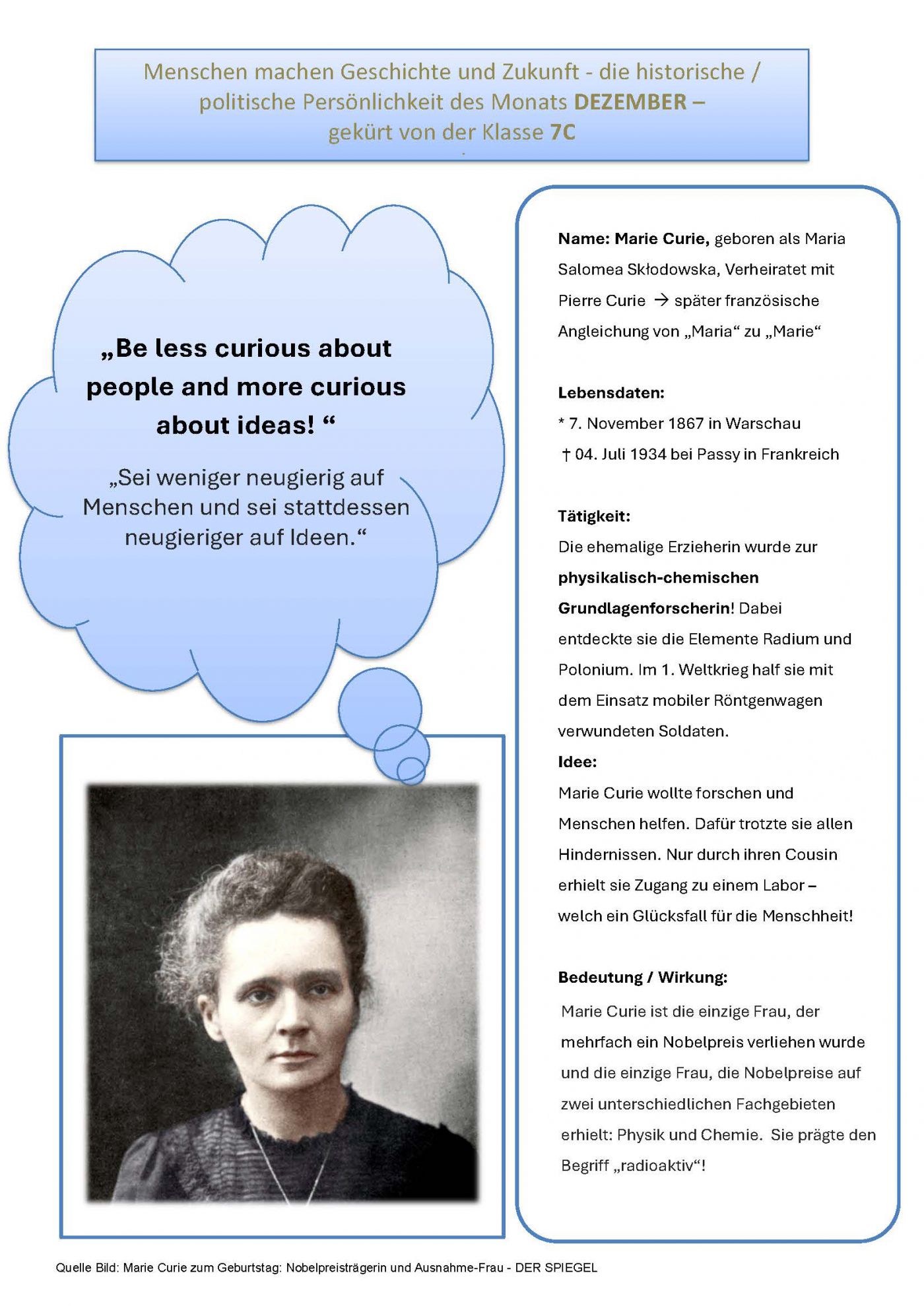 Historische Persönlichkeit des Monats | katharinengymnasium.de