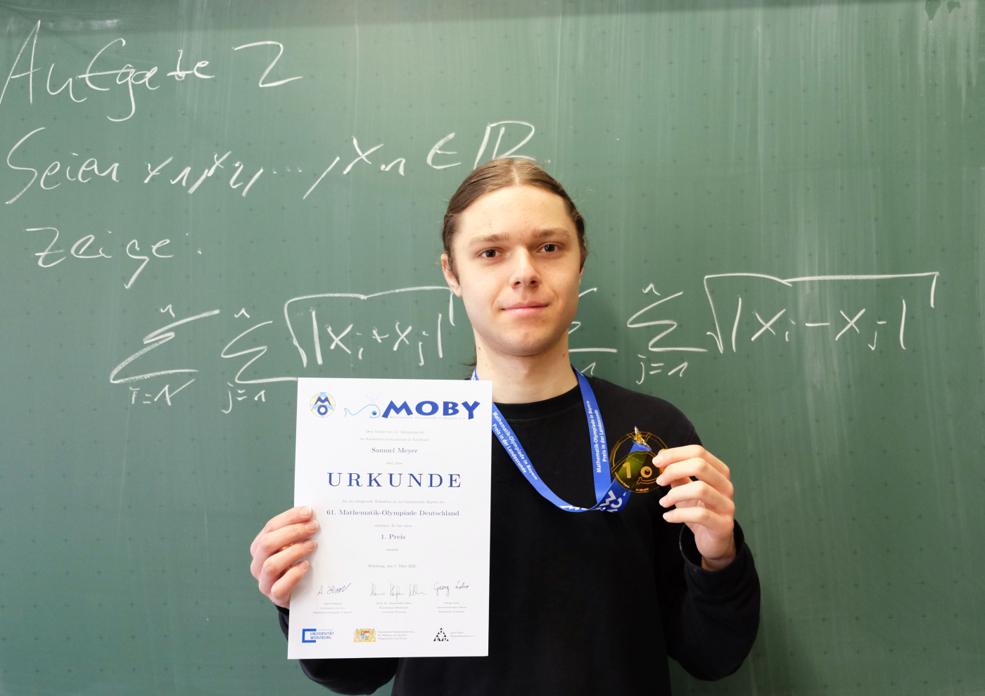 Samuel Meyer erneut siegreich beim Bundeswettbewerb Mathematik ...